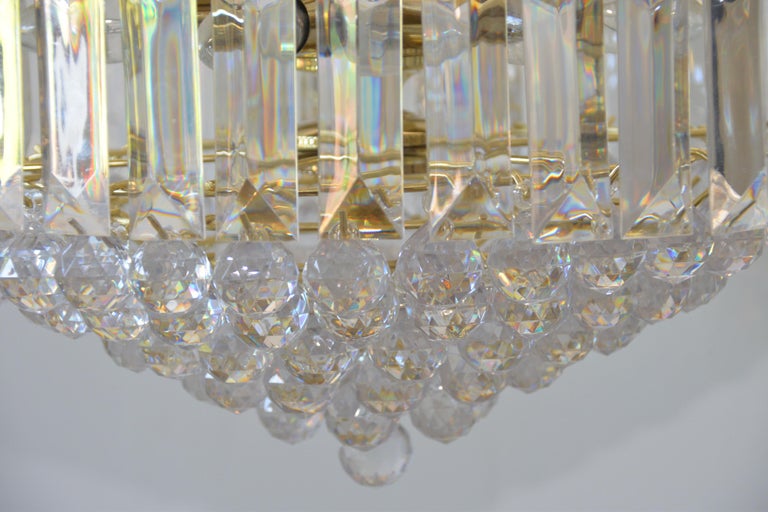 Midcentury Italian Lucite Chandelier at 1stDibs