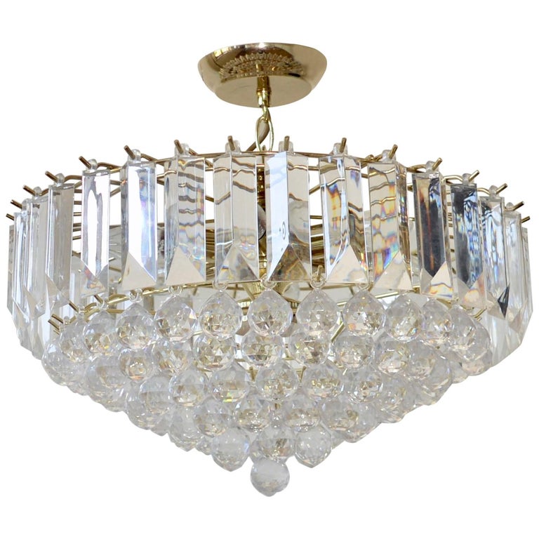 Midcentury Italian Lucite Chandelier at 1stDibs