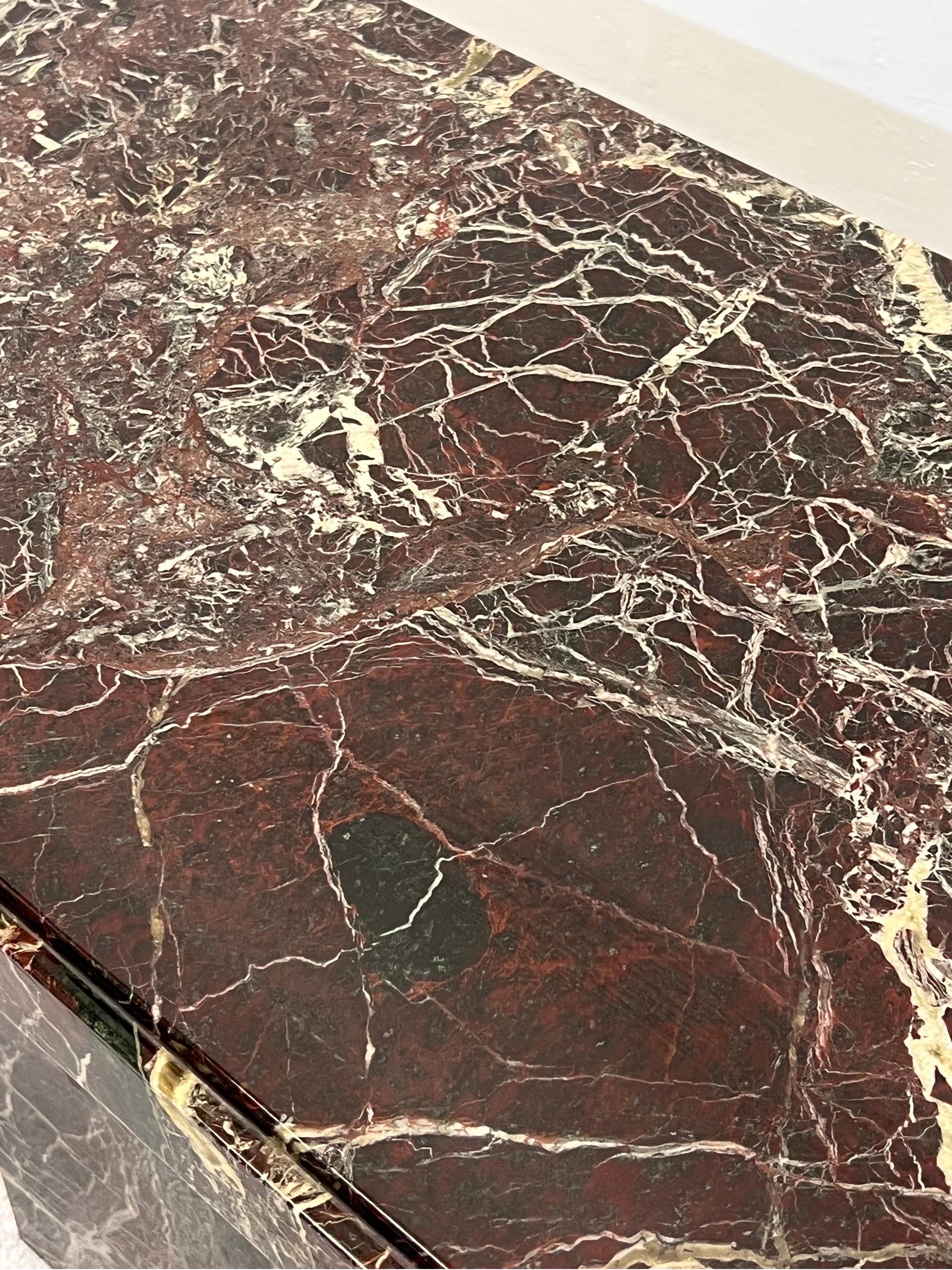 Mid-Century Italian Mable Console or Entry Table at 1stDibs