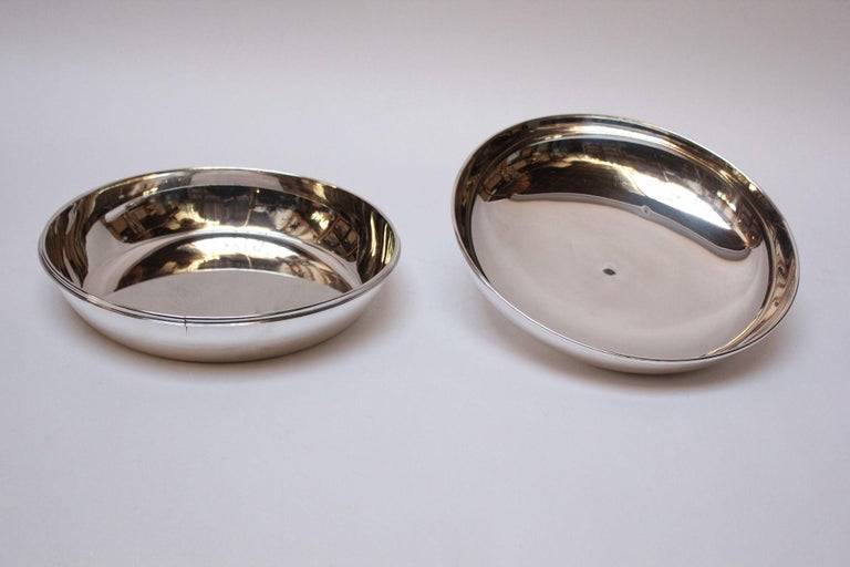 Mid-Century Italian Modern Silver-Plated Round Lidded Serving / Candy ...
