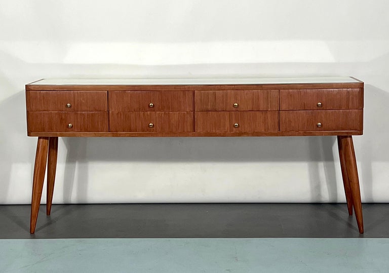 Mid-Century Italian Modern Wood Sideboard from 50s For Sale at 1stDibs