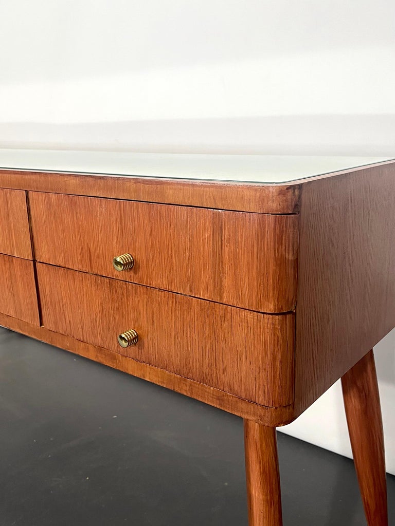 Mid-Century Italian Modern Wood Sideboard from 50s For Sale at 1stDibs