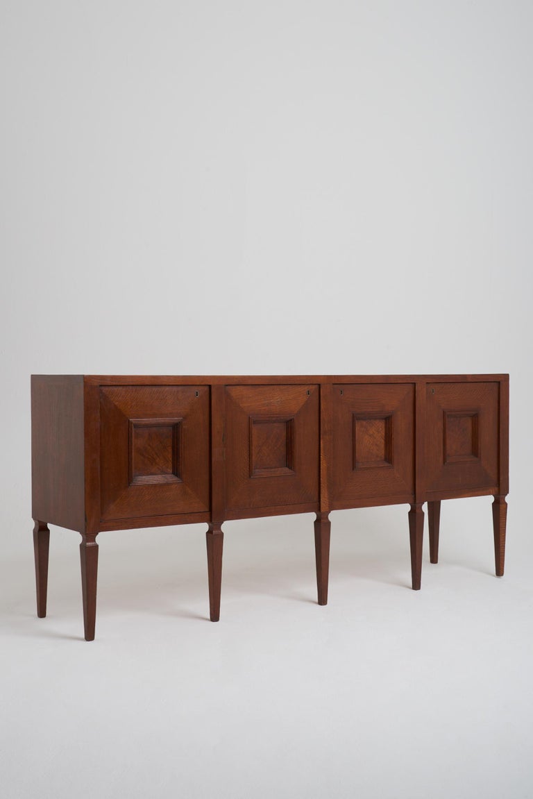 Mid-Century Italian Oak Sideboard at 1stDibs