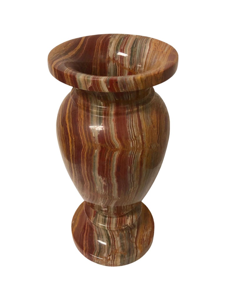 Mid-Century Italian Onyx Vase For Sale at 1stDibs