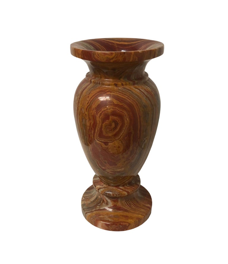 Mid-Century Italian Onyx Vase For Sale at 1stDibs