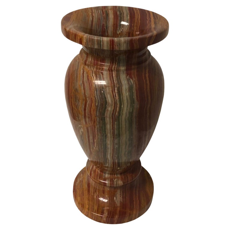 Mid-Century Italian Onyx Vase For Sale at 1stDibs