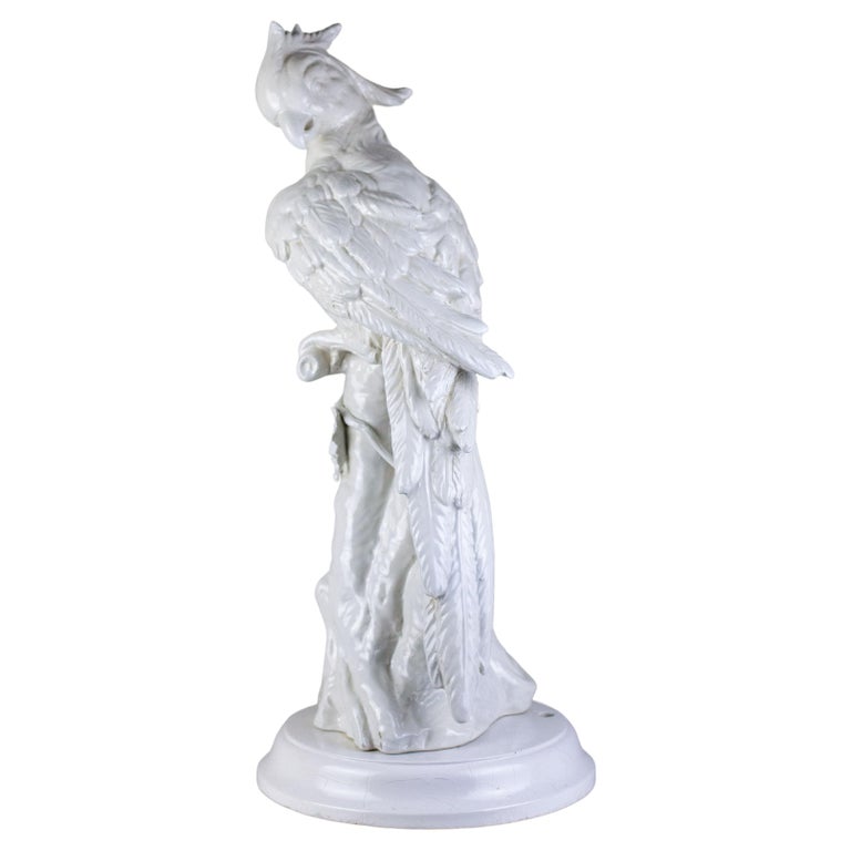Mid-Century Italian Parrot, with Lamp Base, Cockatoo For Sale at 1stDibs