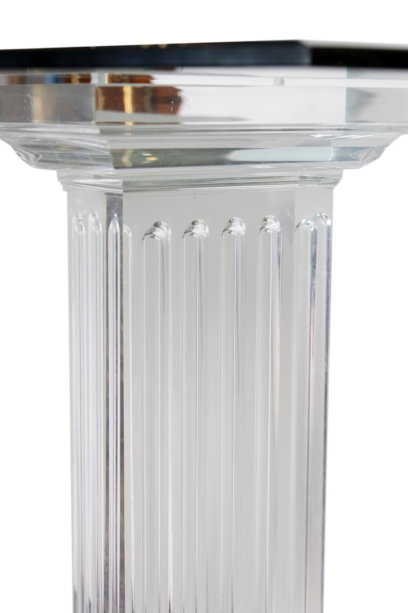 Mid-Century Italian Plexiglass and Glass Top Dining Table For Sale at ...