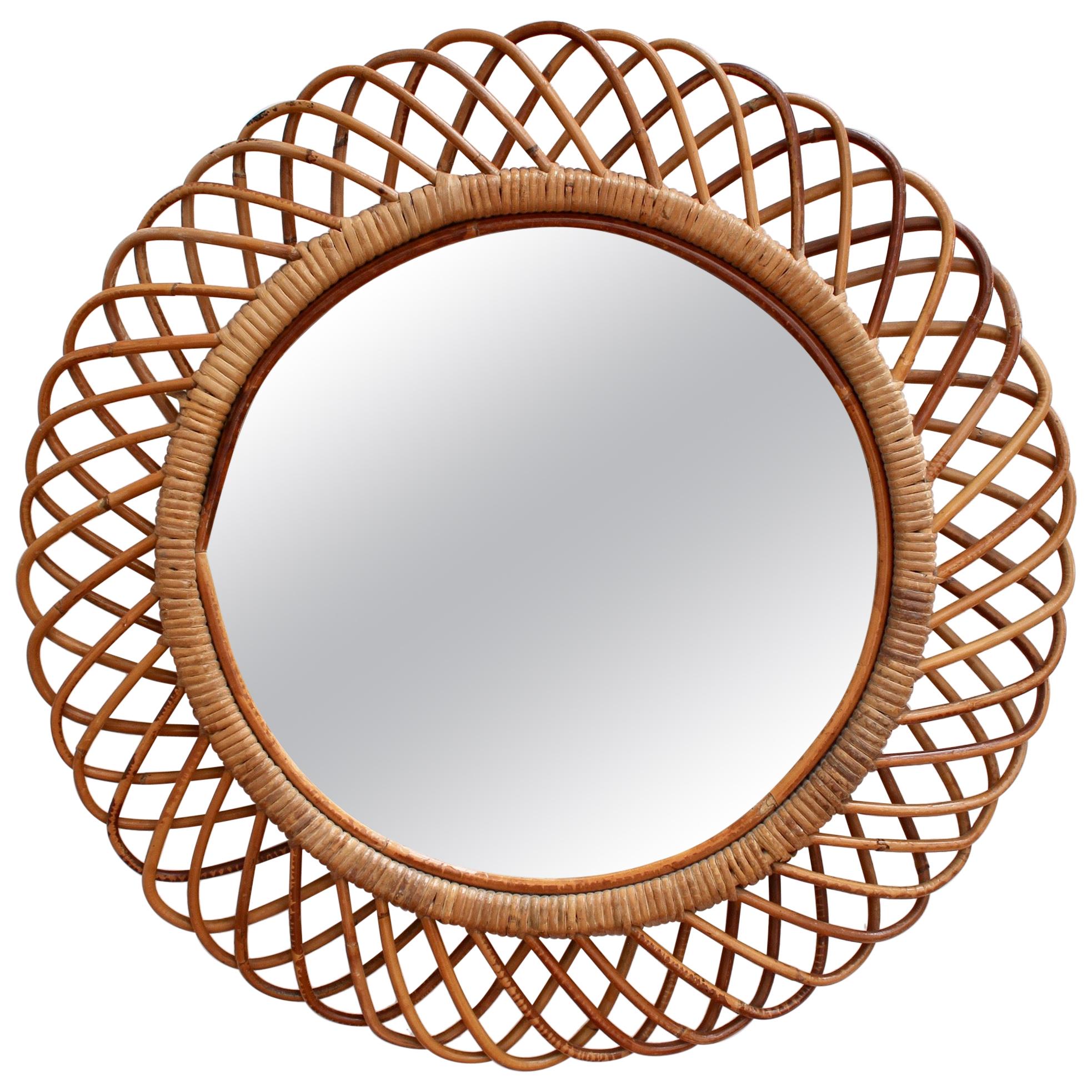 Rattan Mirrors - 210 For Sale at 1stdibs