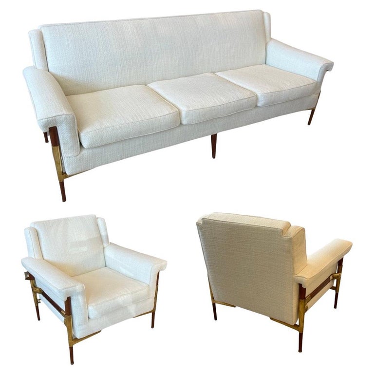 Mid-Century Italian Seating Set in the Style of Gio Ponti For Sale at ...