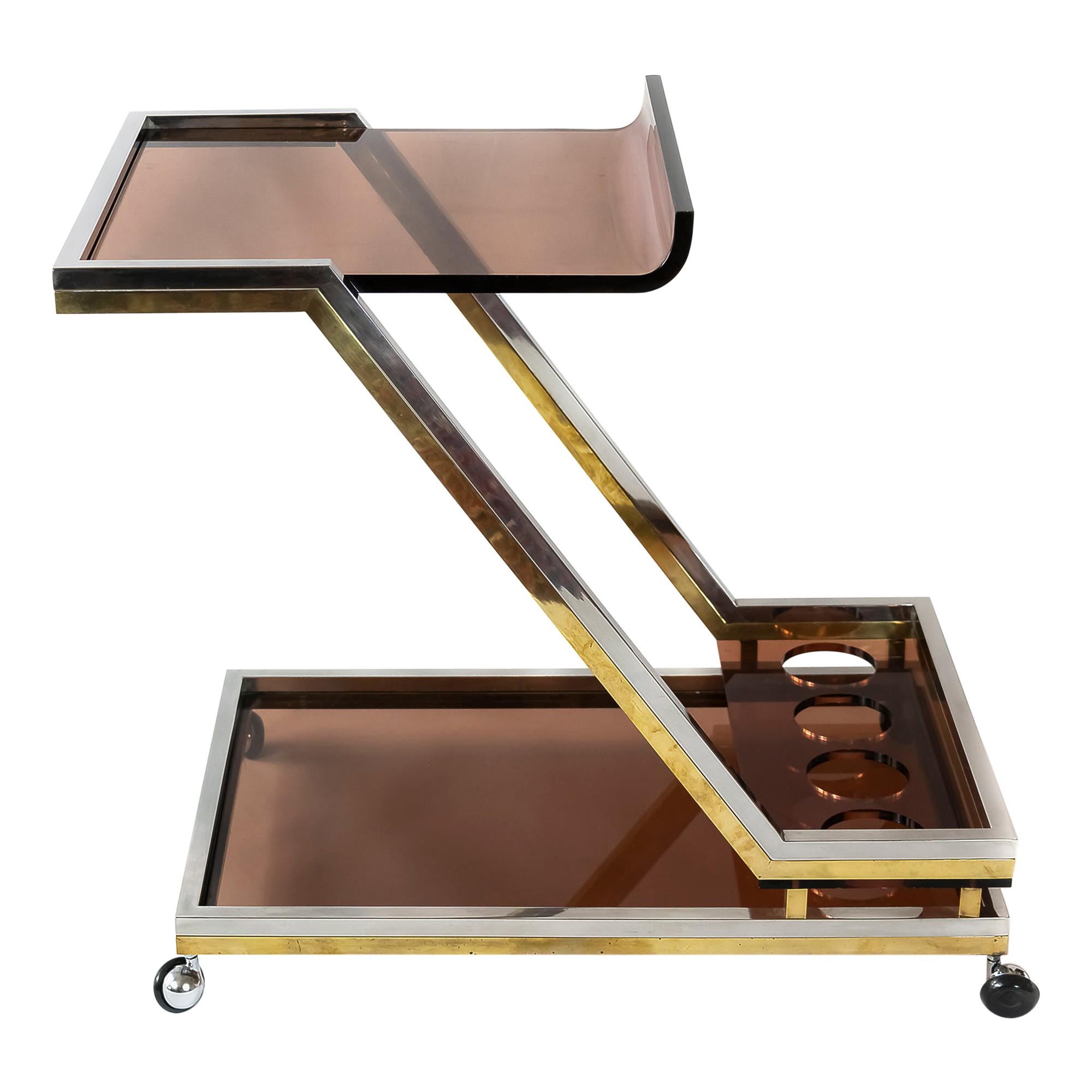 Mid Century Serving Cart at 1stDibs