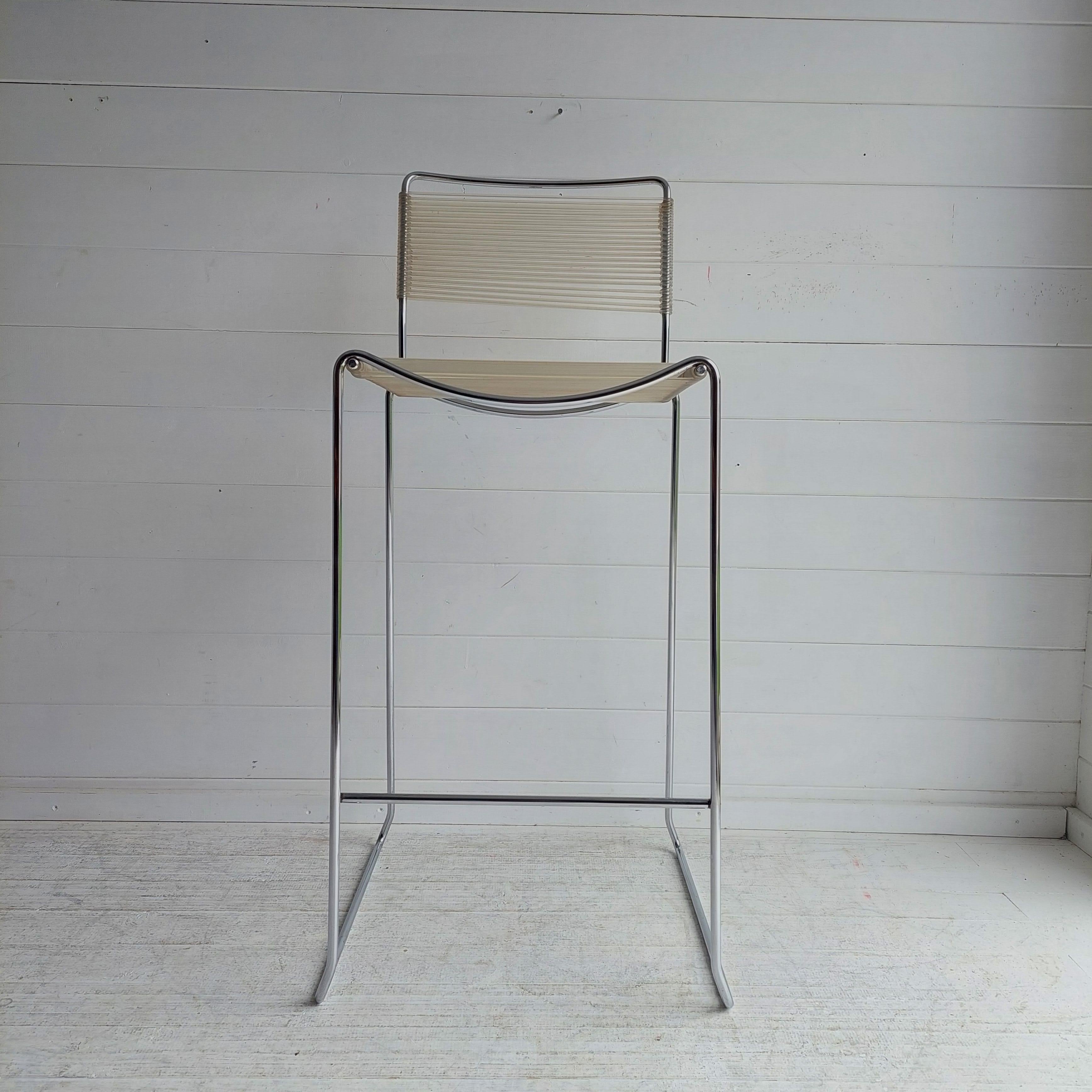 Mid Century Italian Spaghetti bar stool, Giandomenico Belotti 1970s 80s ...