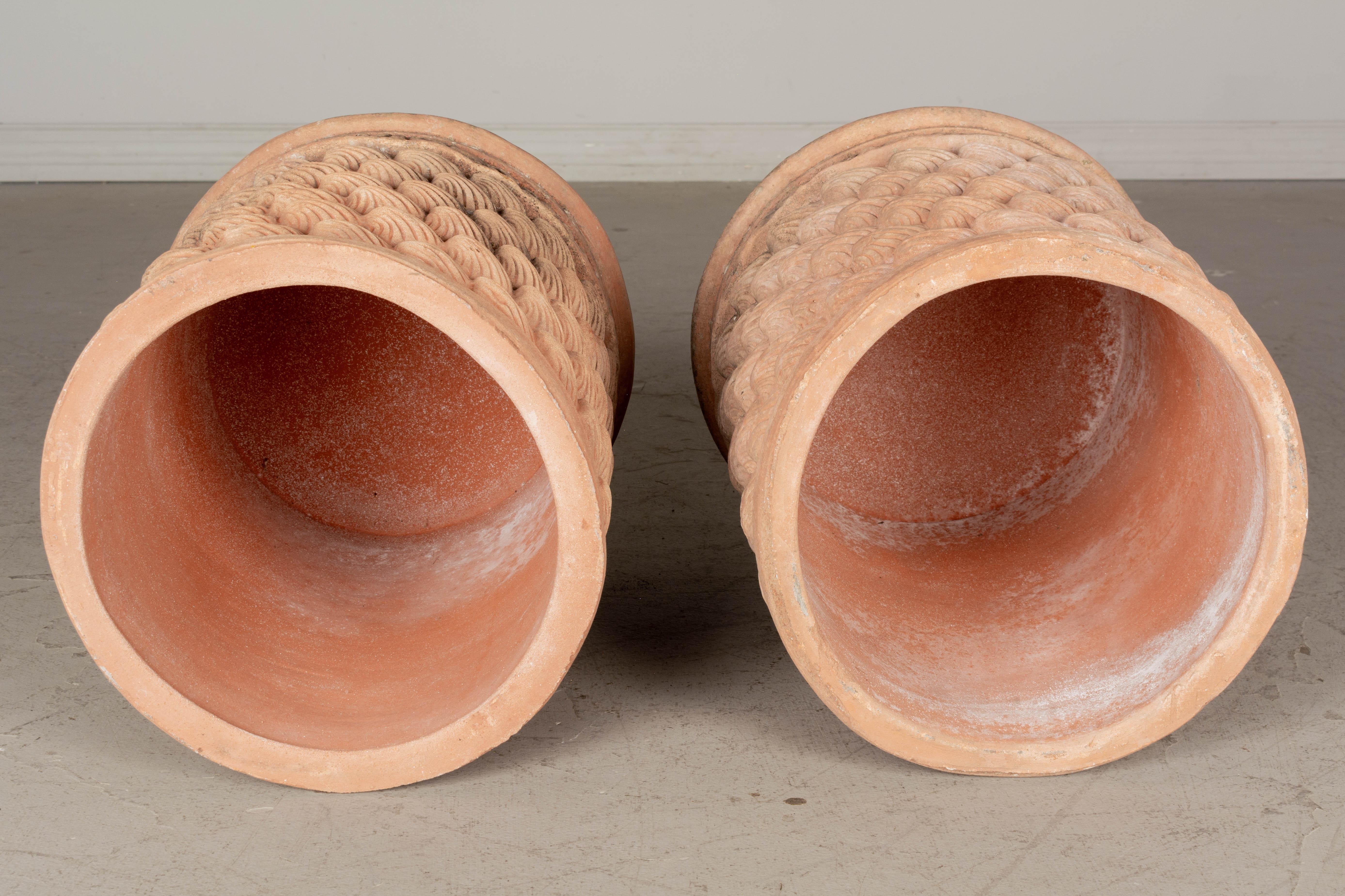 Midcentury Italian Terracotta Garden Stools Pair at 1stDibs