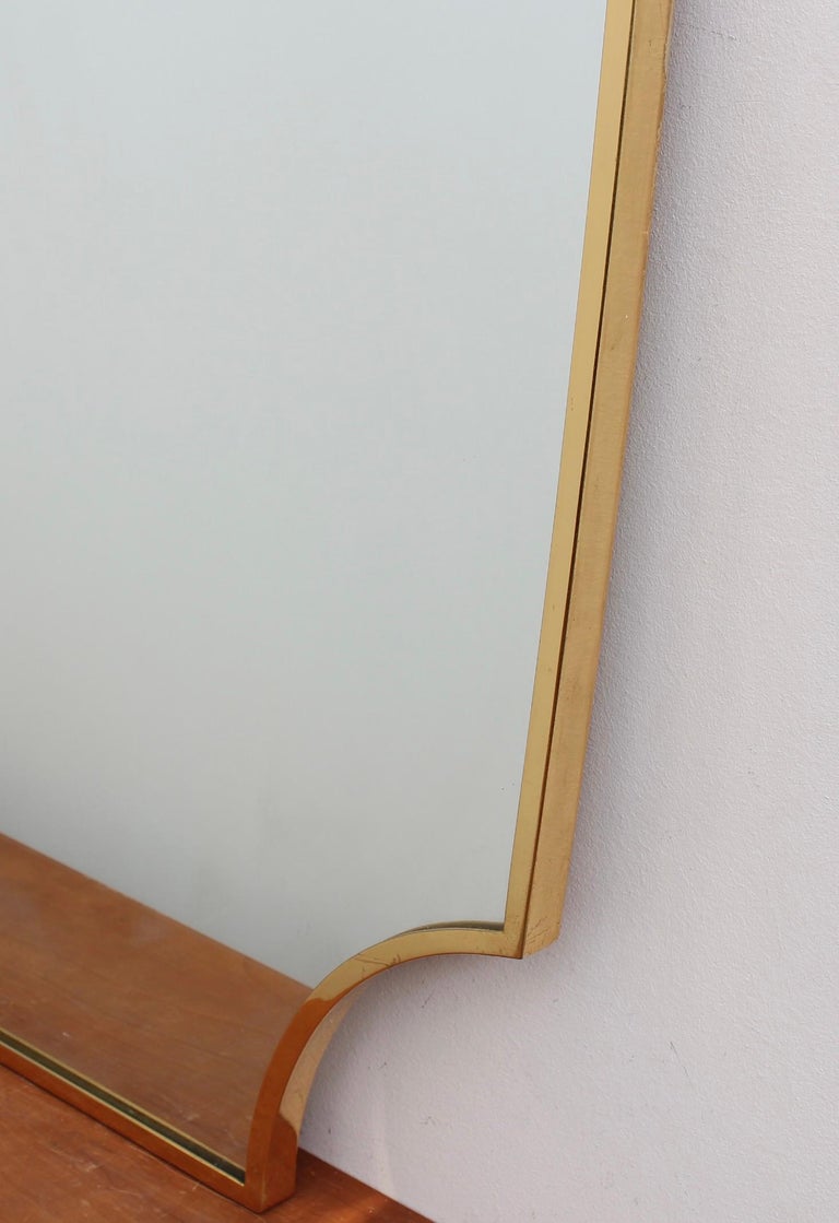 Mid-Century Italian Wall Mirror with Brass Frame 'circa 1950s', Large ...