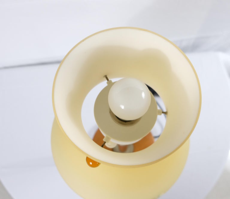 Midcentury ITRE Italian Murano Glass Table Lamp For Sale at 1stDibs