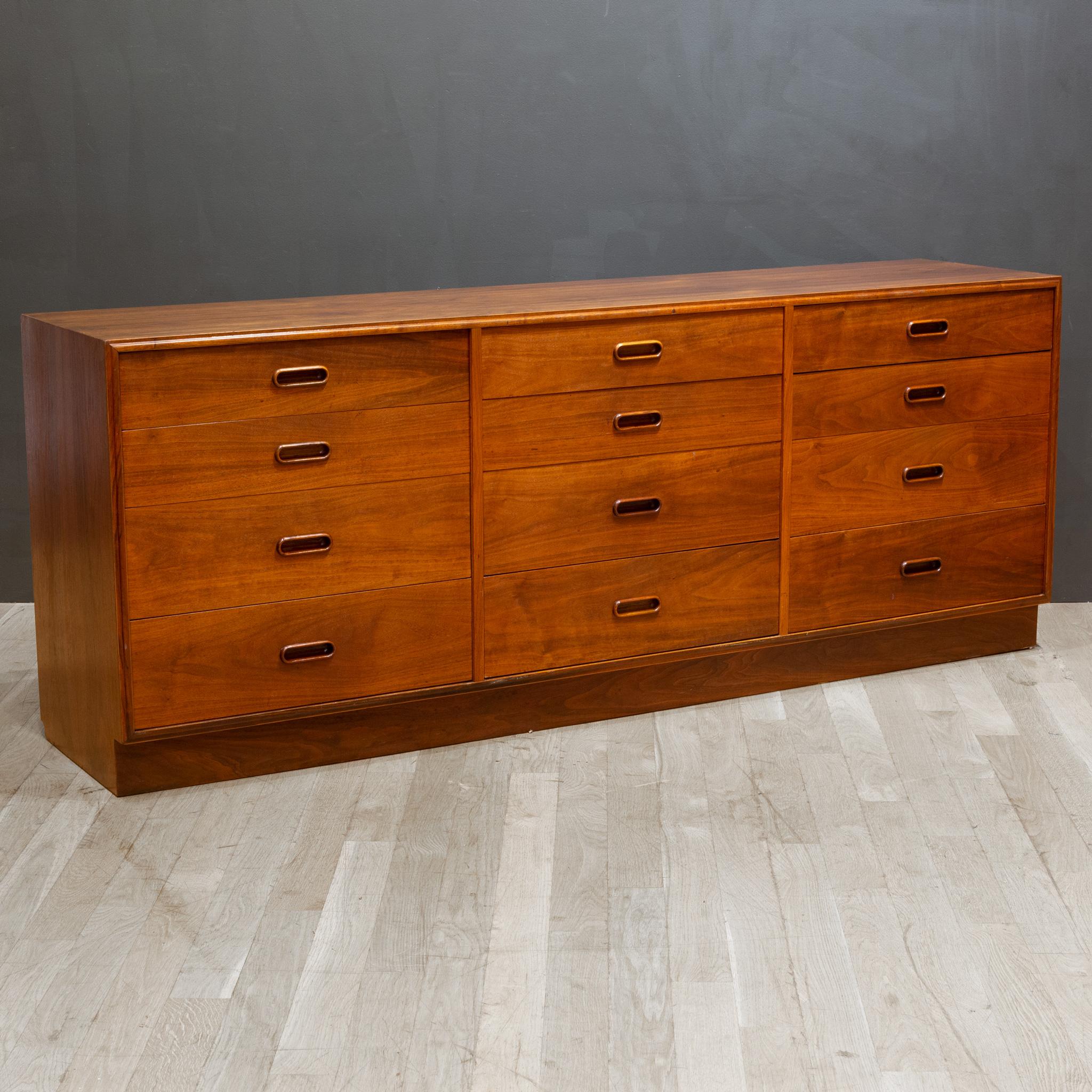Mid-Century Jack Cartwright for Founders Twelve Drawer Dresser, circa ...