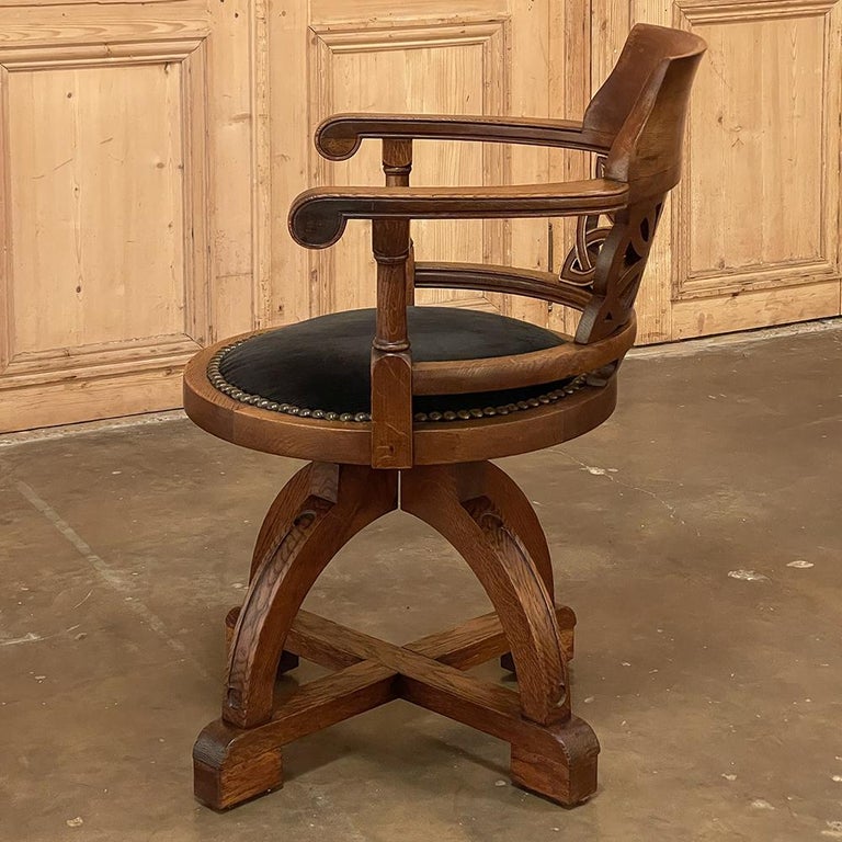 Mid-Century Jansen and Sons Desk Chair For Sale at 1stDibs