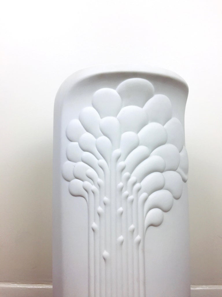 Mid-Century Kaiser White M Frey Floor Vase or Umbrella Stand For Sale ...