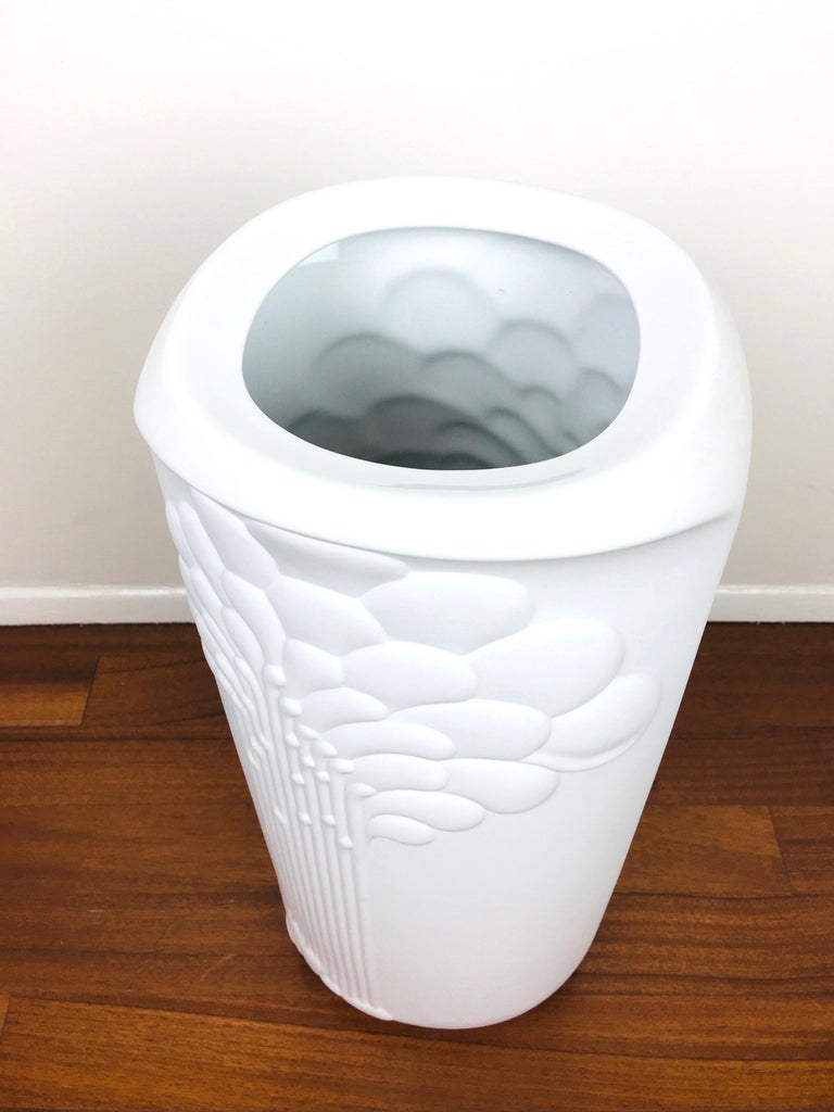 Mid-Century Kaiser White M Frey Floor Vase or Umbrella Stand For Sale ...