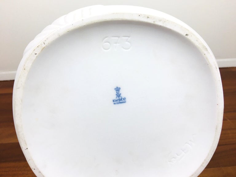 Mid-Century Kaiser White M Frey Floor Vase or Umbrella Stand For Sale ...