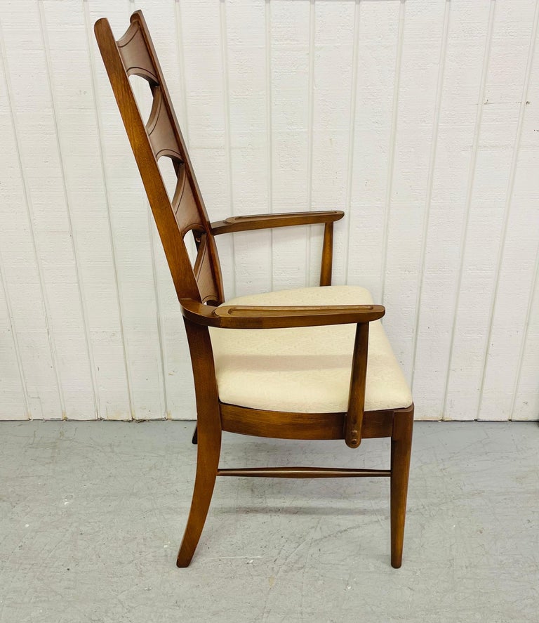 Mid-Century Kent Coffey Perspecta Cats-Eye Walnut Dining Chairs, Set of ...