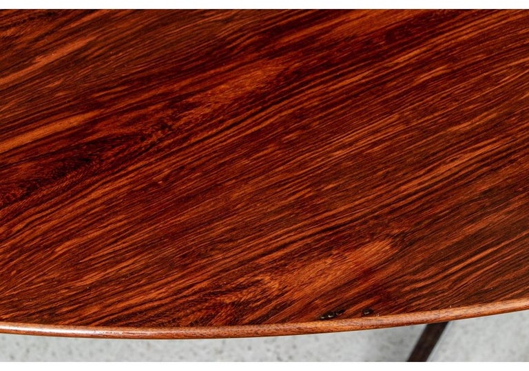 Midcentury Knoll International Oval Zebra Wood Dining/ Conference Table ...