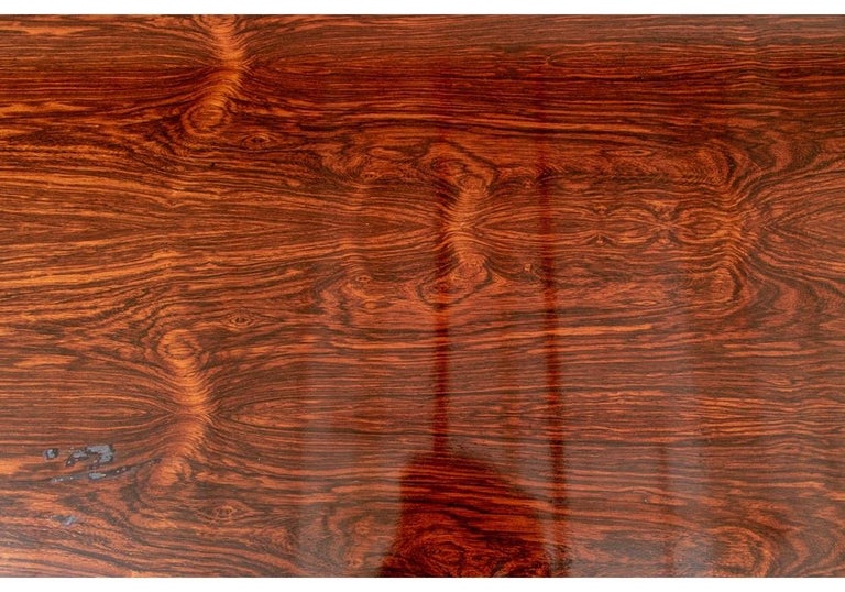 Midcentury Knoll International Oval Zebra Wood Dining/ Conference Table ...