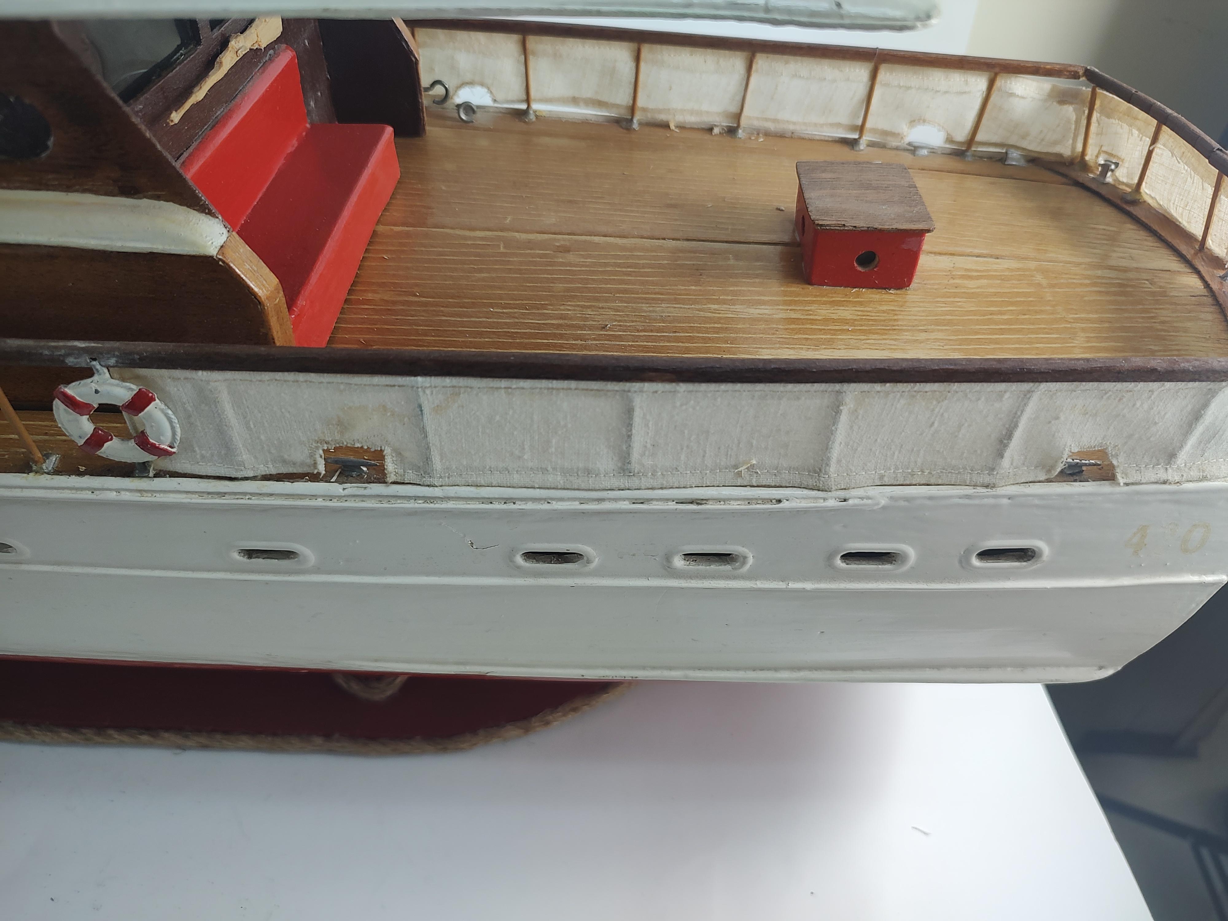 Mid Century Large Motorized Hand Made Chris Craft Cabin Cruiser C1955 ...