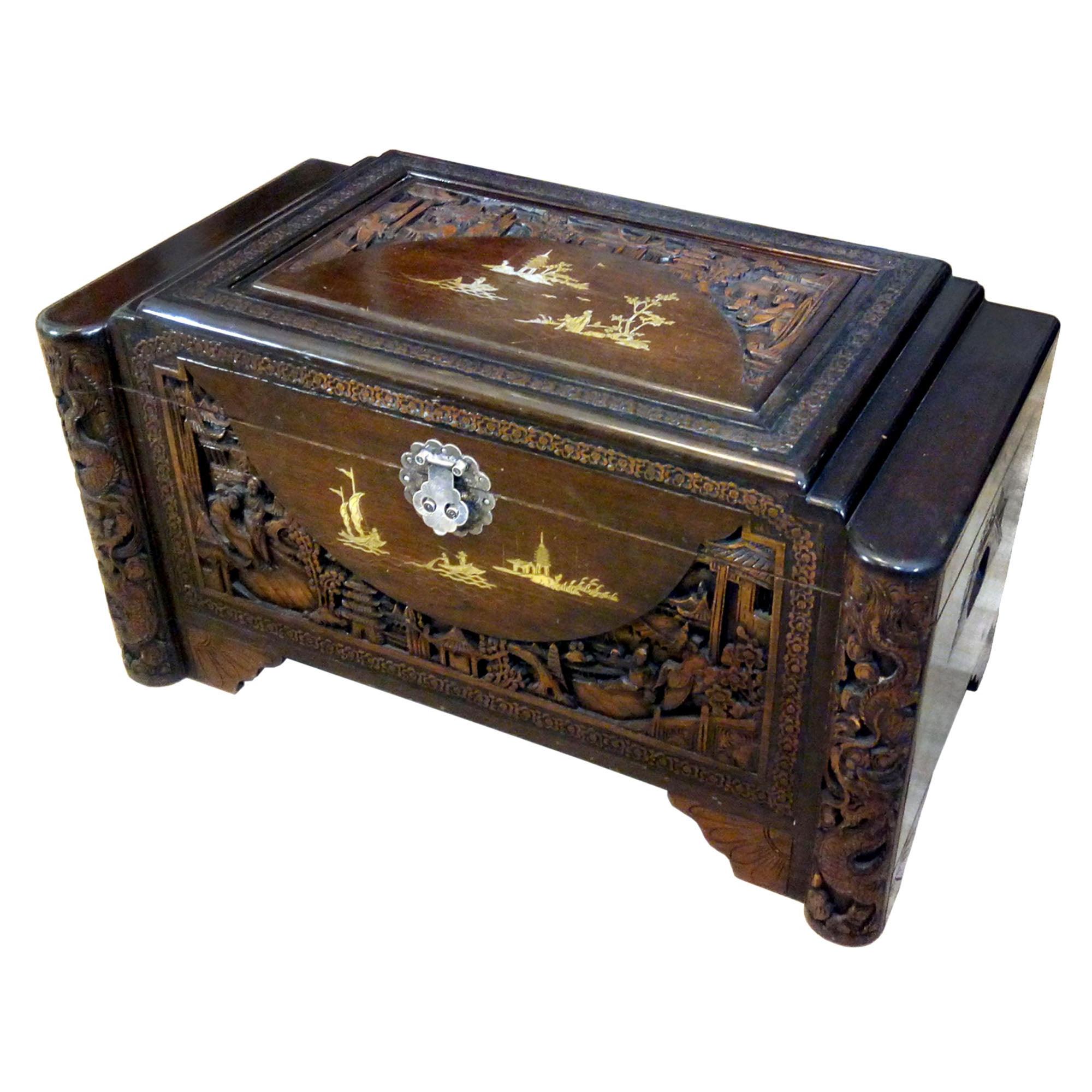 Carved Chinese Chests - 24 For Sale on 1stDibs