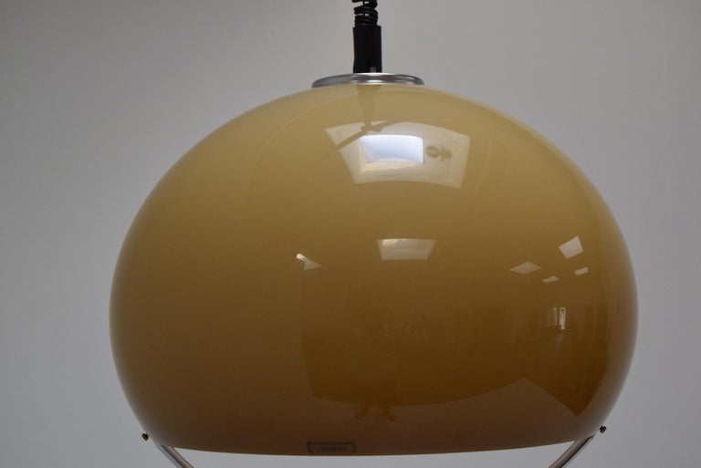 Midcentury Large Pendant Meblo Designed by Harvey Guzzini, Space Age ...