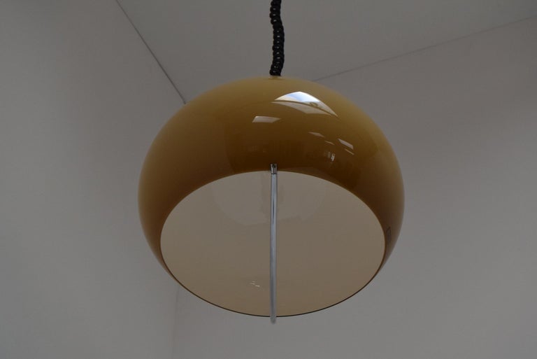Midcentury Large Pendant Meblo Designed by Harvey Guzzini, Space Age ...