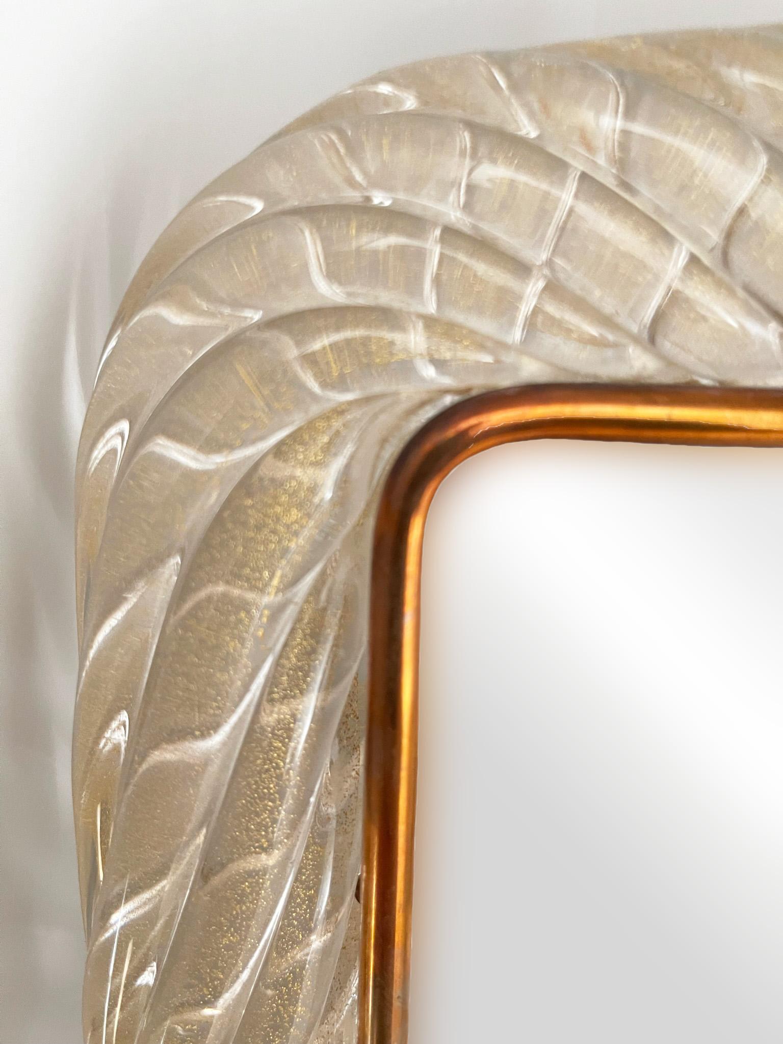 Mid Century Large Rectangular Barovier and Toso Murano Torchon Picture ...