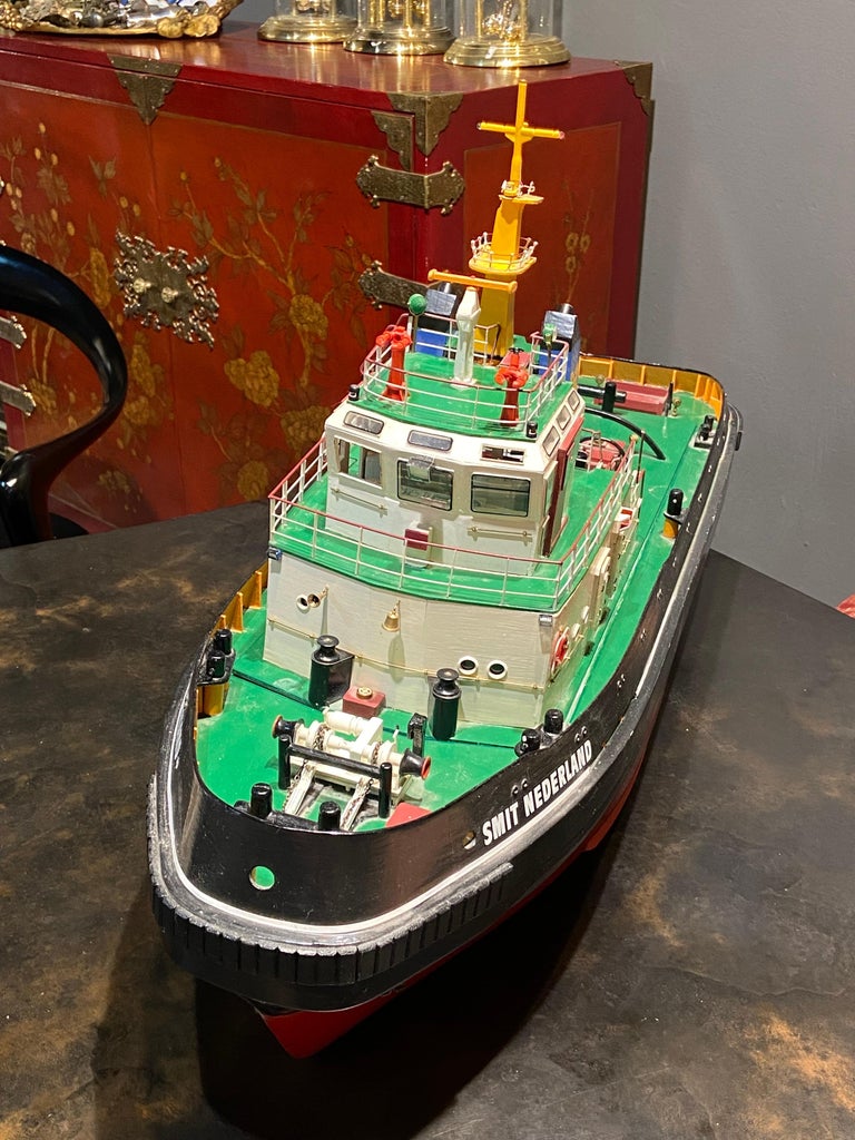 Mid-Century Large Tug Boat Plastic Toy Model Smit Nederland For Sale at ...