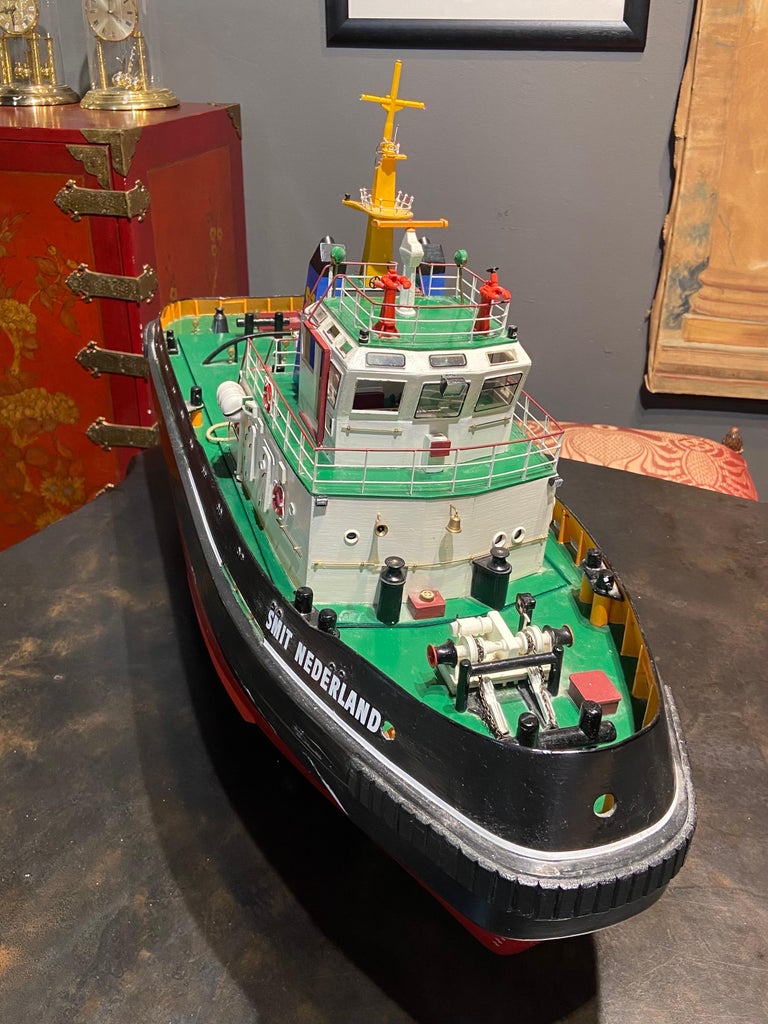 Mid-Century Large Tug Boat Plastic Toy Model Smit Nederland For Sale at ...