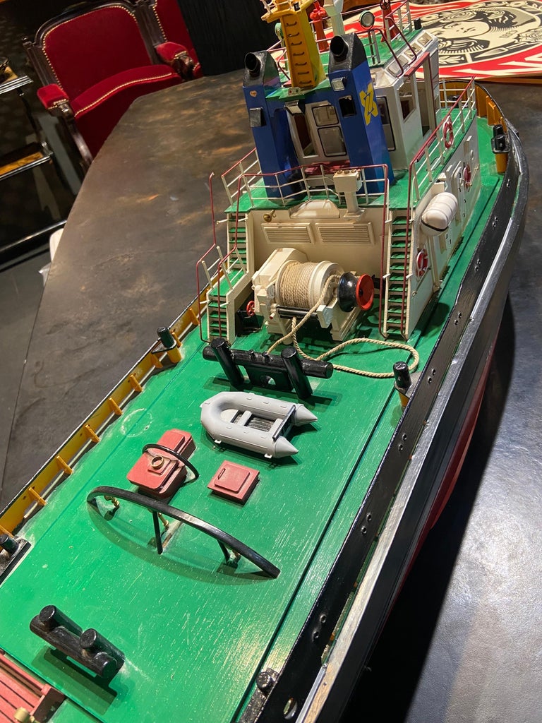 Mid-Century Large Tug Boat Plastic Toy Model Smit Nederland For Sale at ...