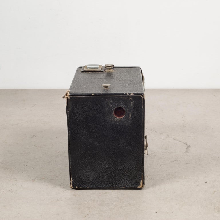 Midcentury Leather Box Camera, circa 1950 at 1stDibs