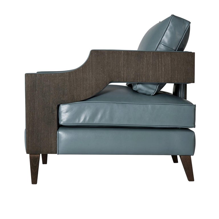 Midcentury inspired Leather Club Chair For Sale at 1stDibs | brown ...