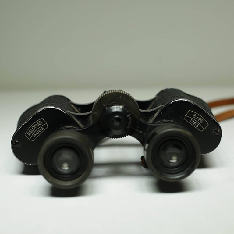 Midcentury Leather Wrapped Binoculars, circa 1950s at 1stDibs