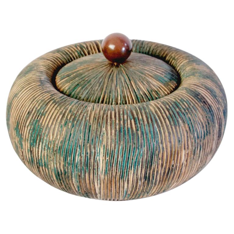 Mid Century Lidded Bowl by Ceramiche Batignani, Italy For Sale at 1stDibs