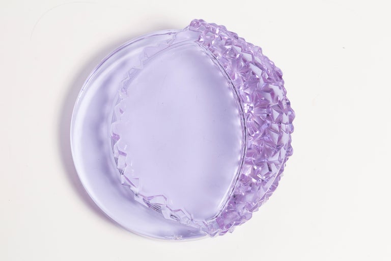 Mid Century Light Purple Glass Bowl Ashtray Element, Italy, 1970s For ...