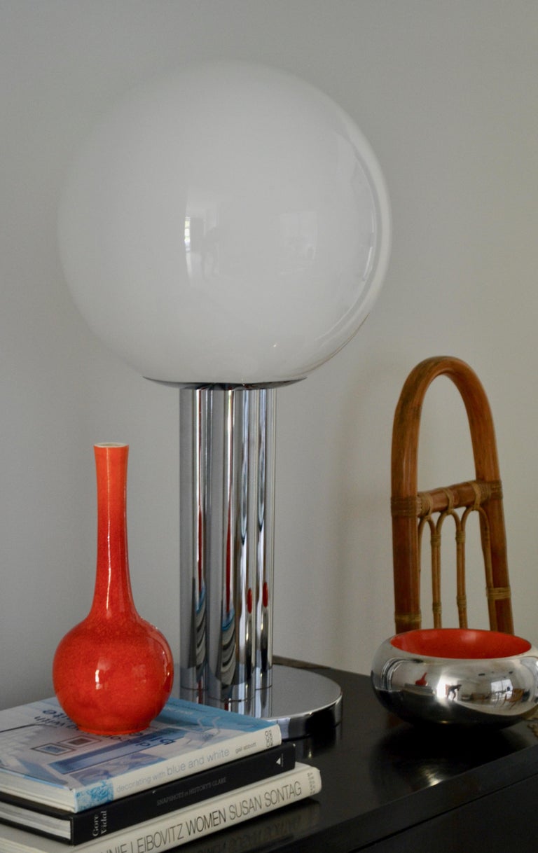 Midcentury Long Neck Ceramic Vase For Sale at 1stDibs