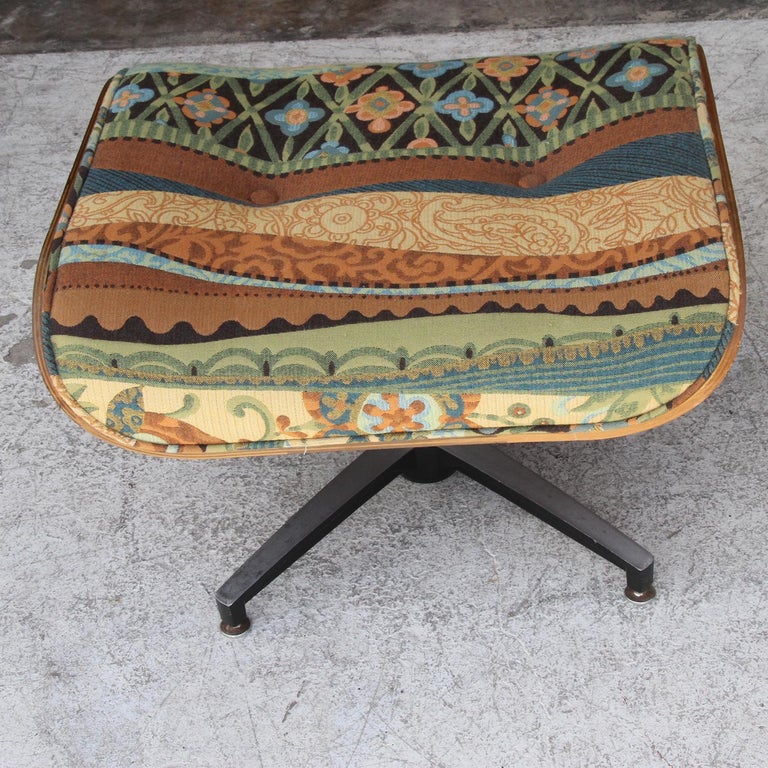 Midcentury Lounge Chair and Ottoman by Cofemo For Sale at 1stDibs