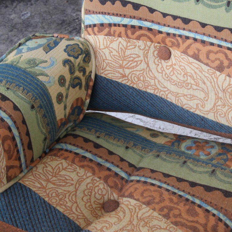 Midcentury Lounge Chair and Ottoman by Cofemo For Sale at 1stDibs