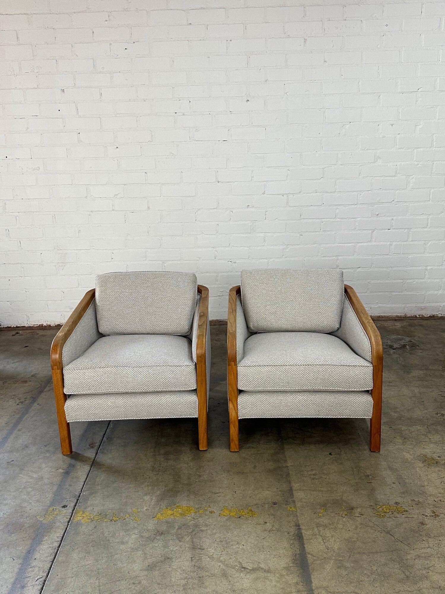 Mid century lounge chairs with exposed joinery -sold separately For ...