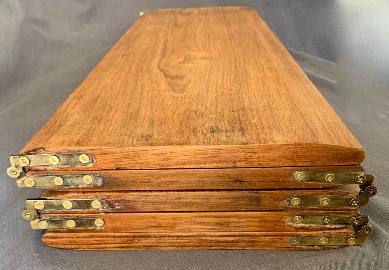 Midcentury Low Wood Screen at 1stDibs