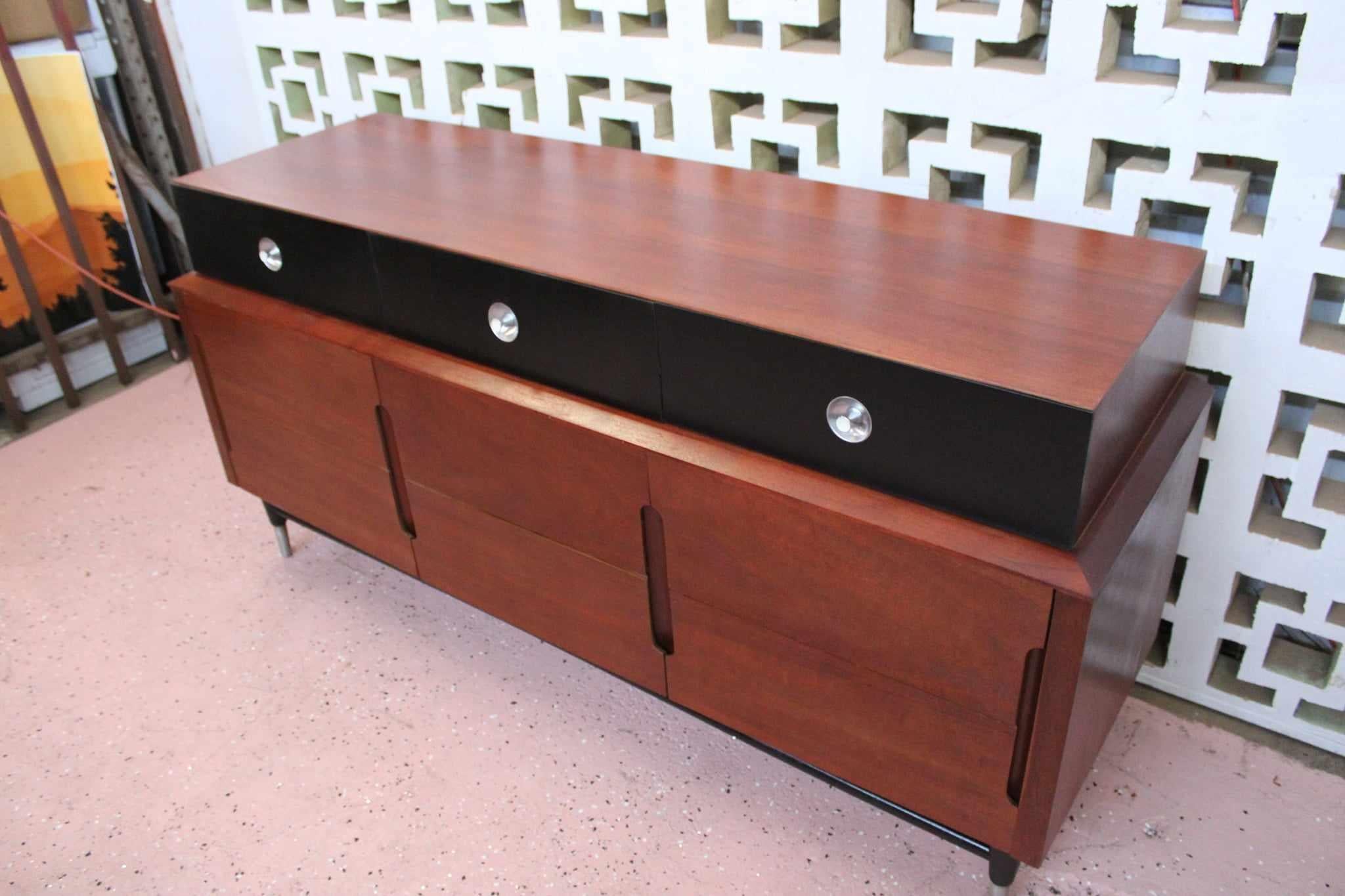 Mid Century Lowboy Credenza by Basic Witz For Sale at 1stDibs | basic ...