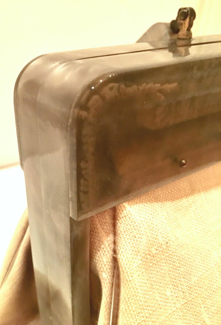 Mid-Century Lucite and Vinyl Florida Hand Bag By, Charles Kahn at 1stDibs