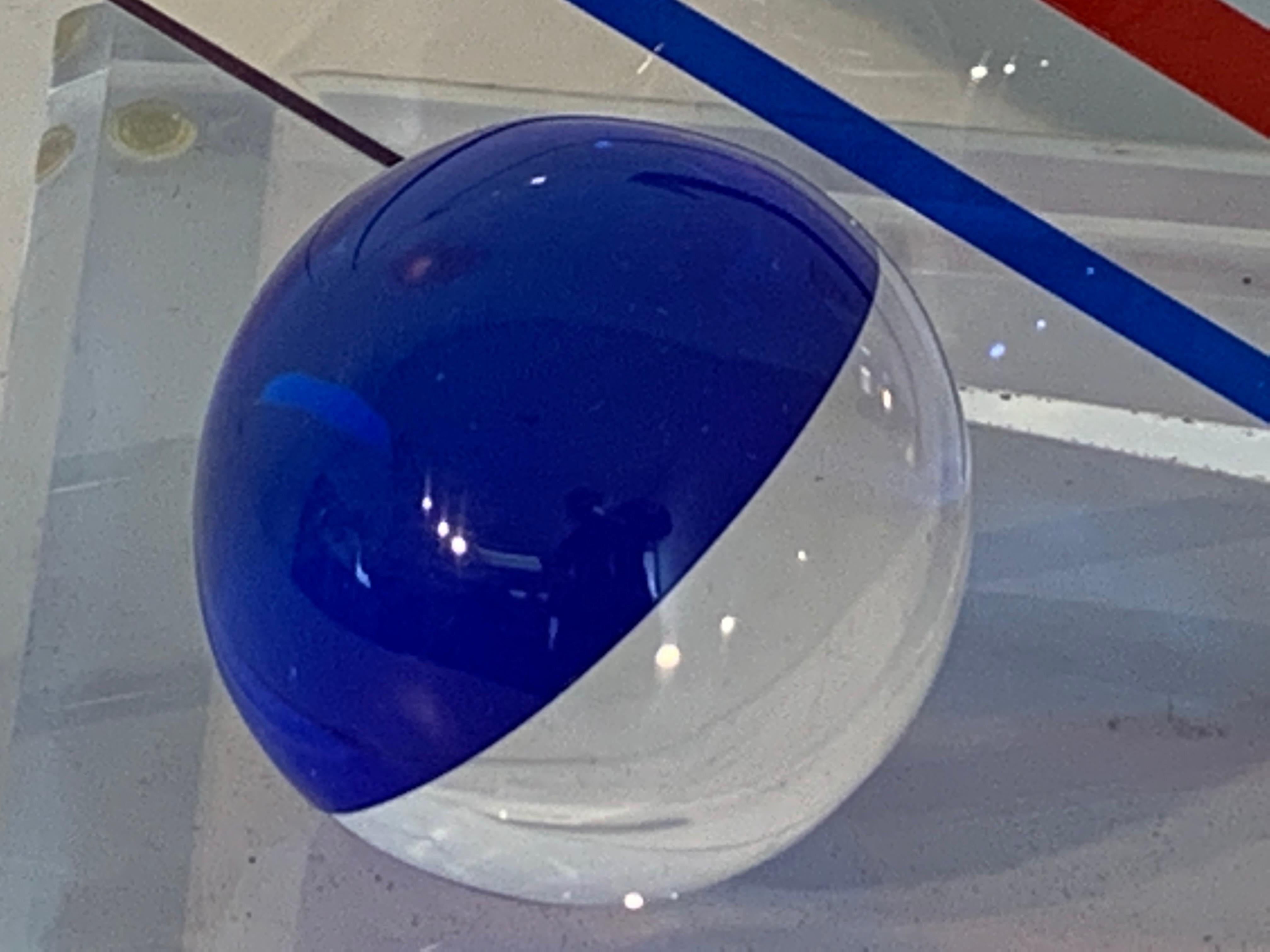 Midcentury Lucite Multi-Colored Triangular Geometric Sculpture by Will ...