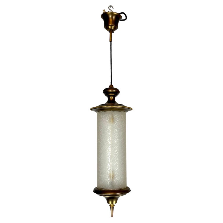 Mid-Century Lumi Milano Brass Pendant Light from 50s For Sale at 1stDibs