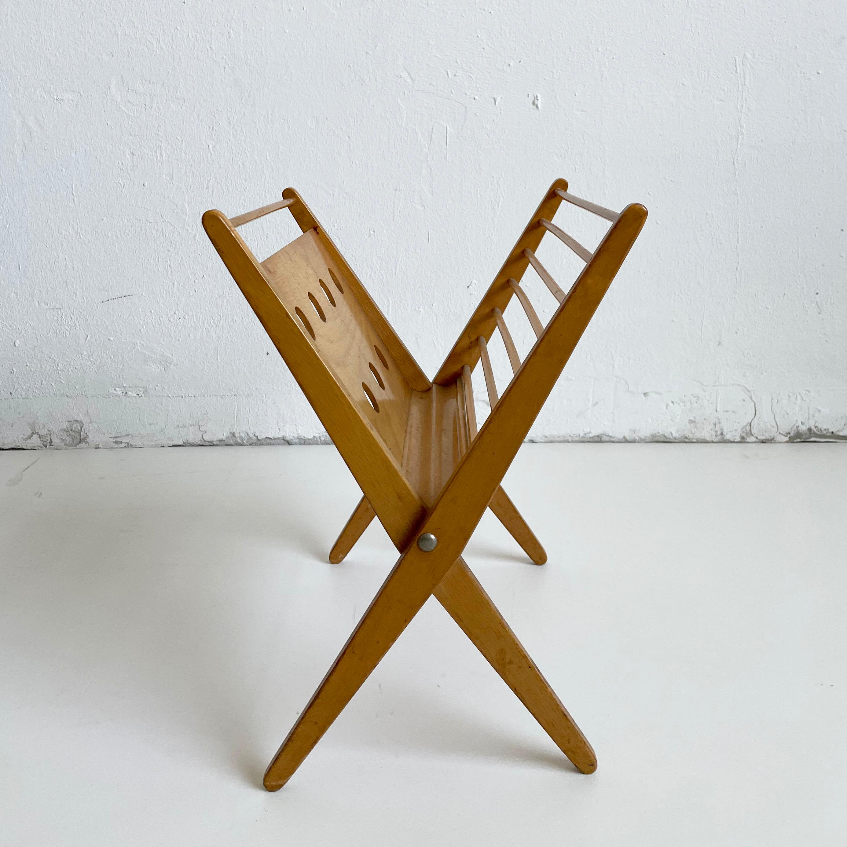 Midcentury Magazine Rack, Rare Model by Niko Kralj for Stol Kamnik ...